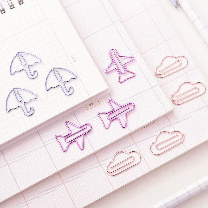 12pcs/lot Cute Mini Paper Clips Material Escolar K... – Grandado