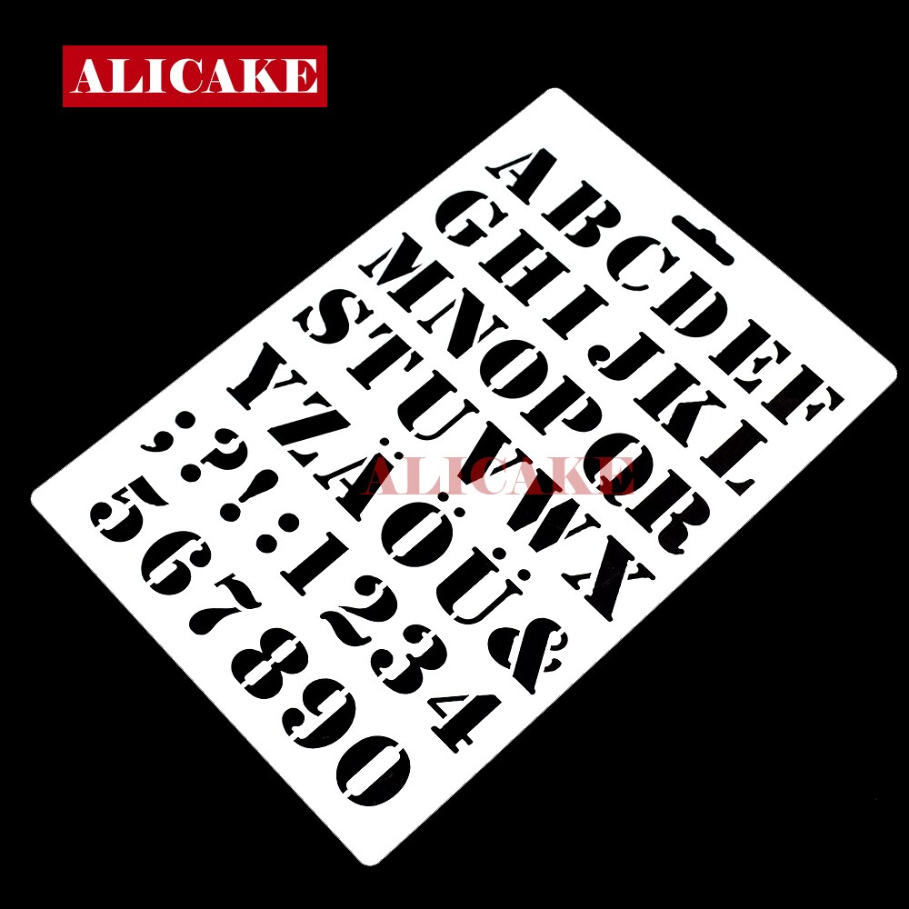 Letter Numbers Symbols Cookie Stencil Cake Stencil... – Grandado
