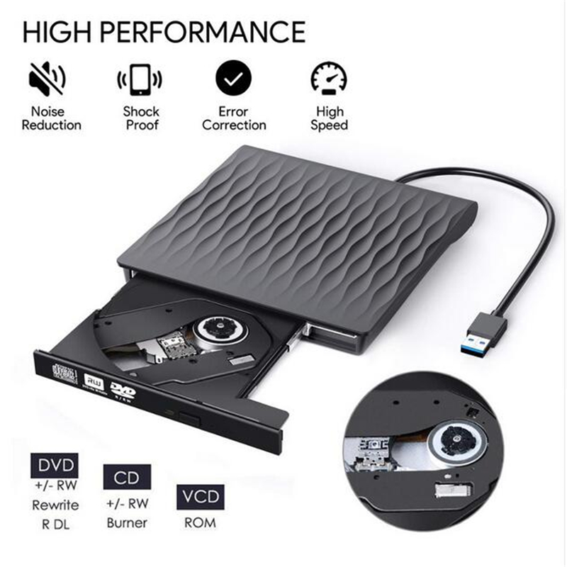 KuWFi External CD DVD Burner External CD DVD Drive... – Grandado