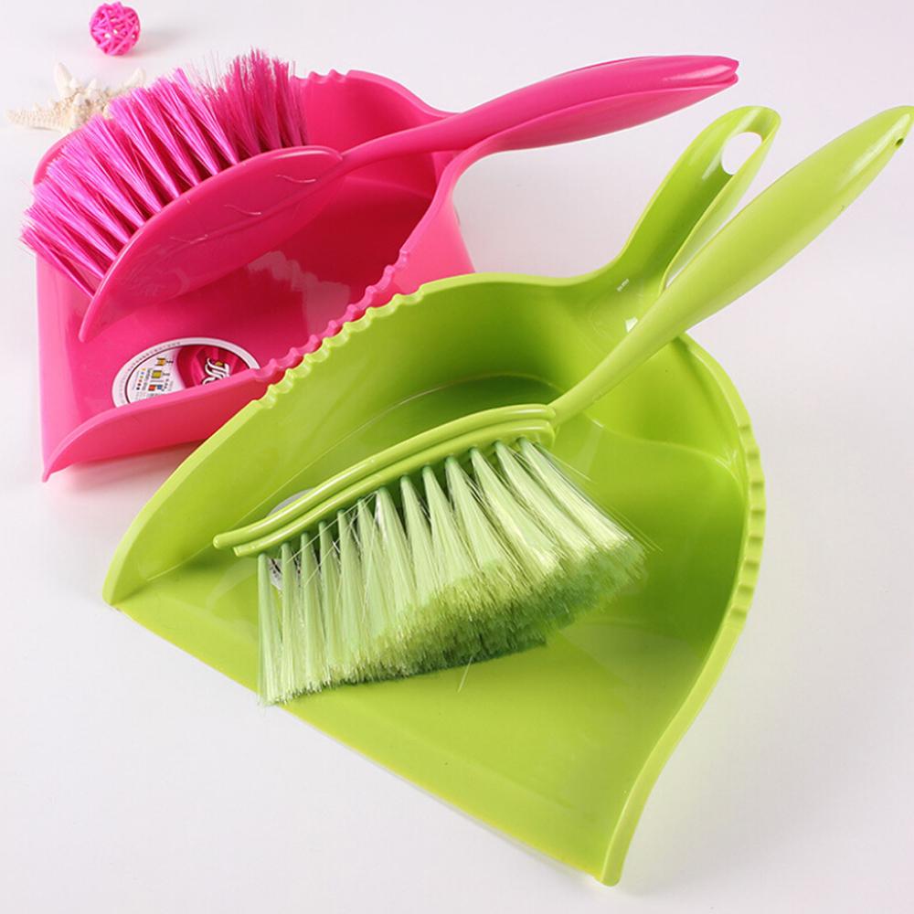 Mini Broom & Dustpan Set Floor Sofa Office Desk Cl... – Grandado