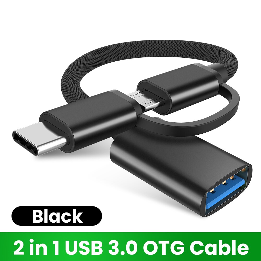 2 In 1 Usb 3.0 Otg Kabel Type C Micro Usb Naar USB... – Grandado