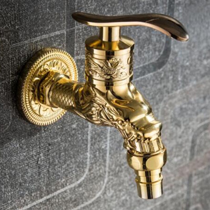 Carved Wall Bottle Tap Bibcock Zinc Alloy Retro Ta... – Vicedeal