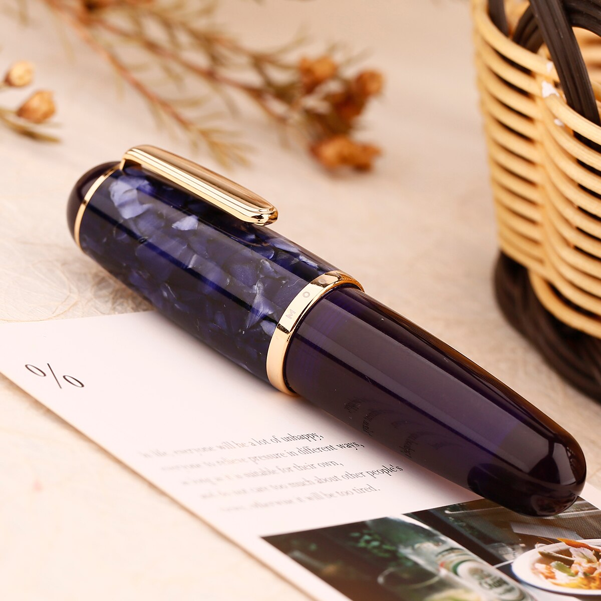 MOONMAN Q1 / MAJOHN Acrylic Mini Fountain Pen Resi... – Grandado