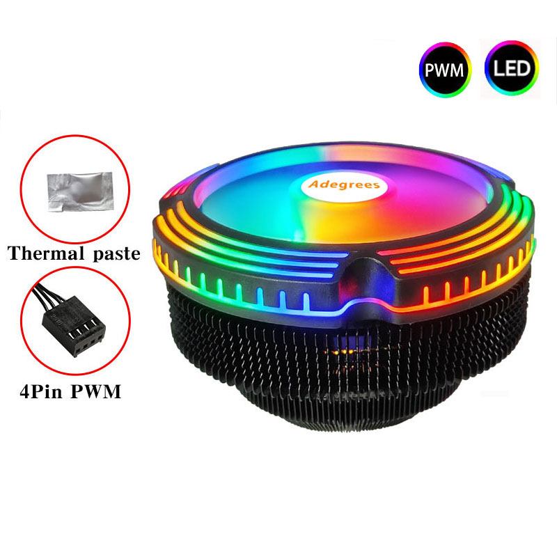 120MM CPU Air Cooler 4PIN PWM Cooling PC Radiator ... – Vicedeal