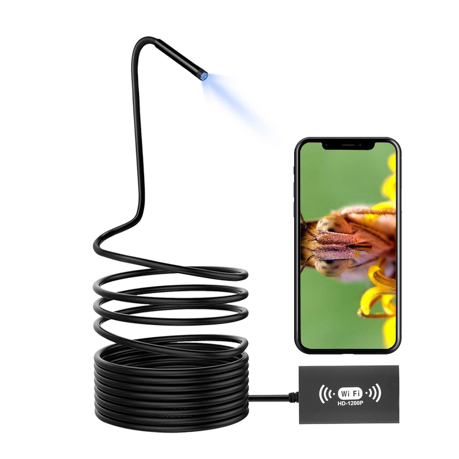 8mm Wireless Endoscope Camera IP68 Waterproof WiFi... – Grandado