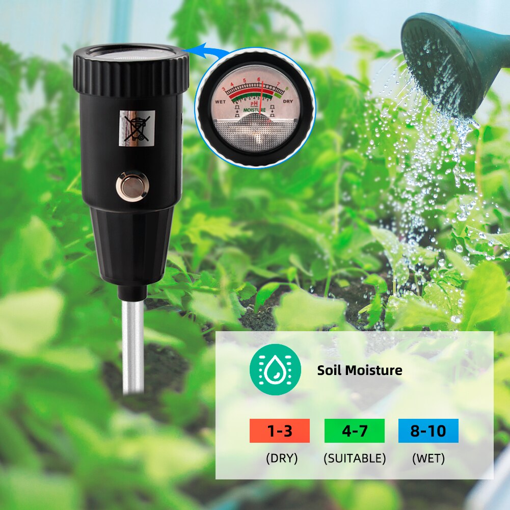 2 in 1 Soil Moisture PH Meter 3-8ph Humidity Analy... – Vicedeal