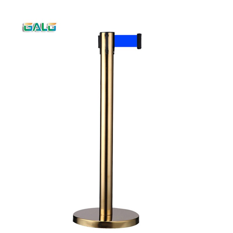Golden pillar Retractable Belt Queue Line Stand Ro... – Grandado