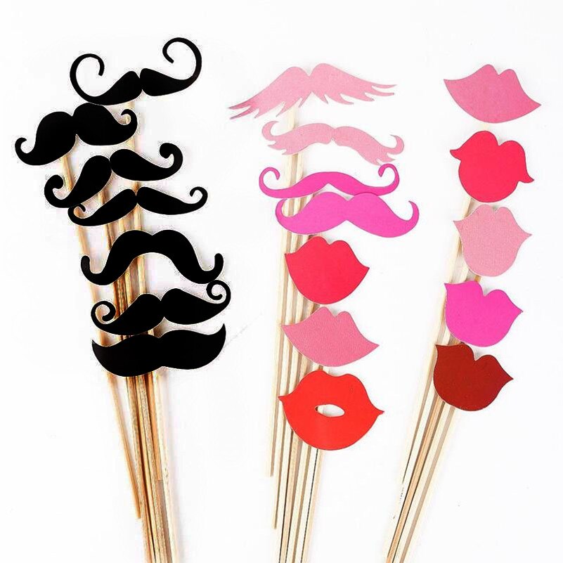 Photo Booth Props 44 Pcs/Set Photobooth For Weddin... – Grandado