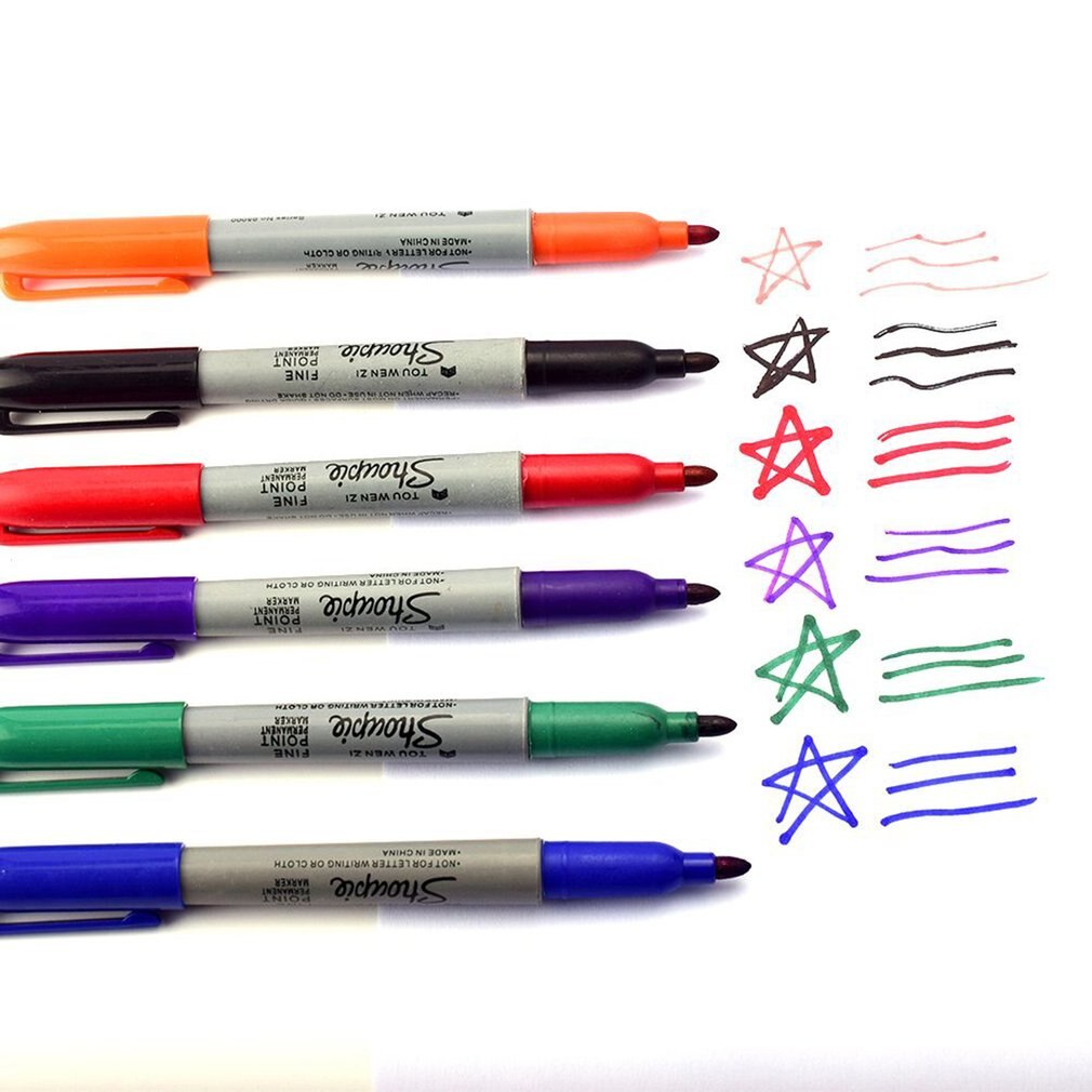 6Pcs/set 6 Colors Tattoo Pen Permanent Markers Won... – Grandado