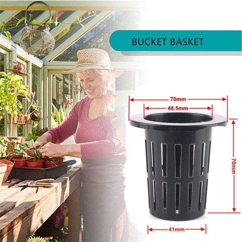 Grow Net Nursery Pots Cup Durable Plastic Wide Lip... – Vicedeal