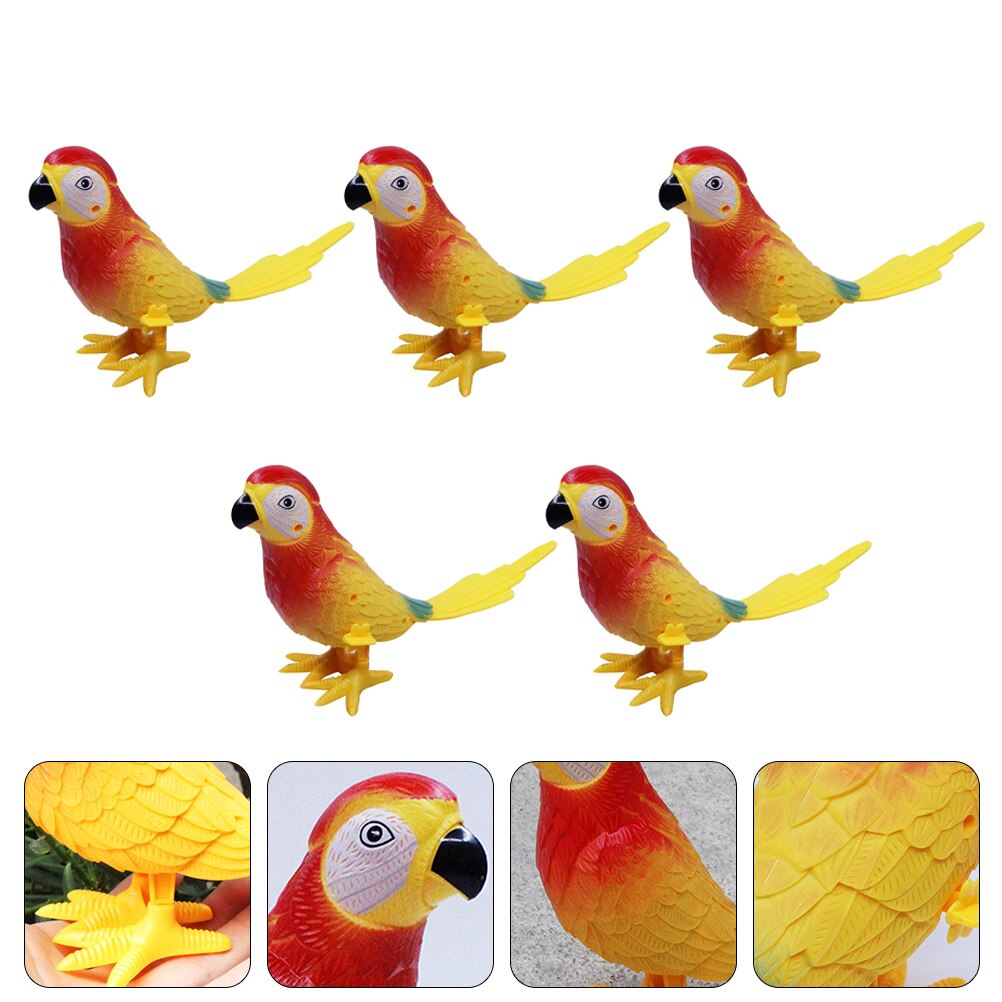 5pcs Clockwork Jumping Parrot Toys Classic Wind To... – Vicedeal