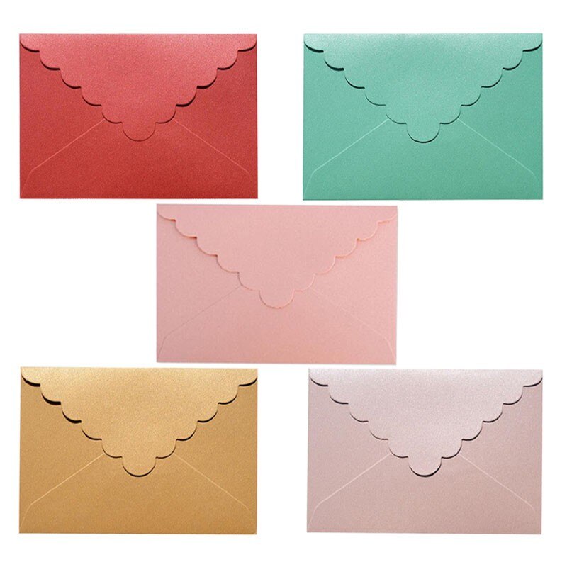 100pcs 5 color simple paper envelope DIY envelopes... – Grandado