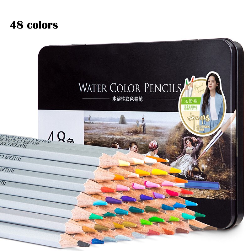 24 zu 48 Farben Eisen Boxed Bunte Bleistift Malere... – Vicedeal