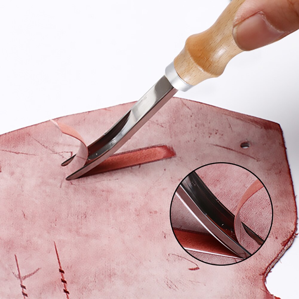 1PCS Edge Beveler Leather Wood Handle Style Leathe... – Grandado