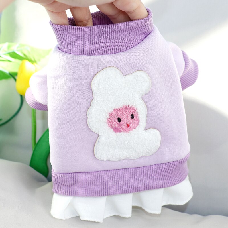 Pink Strawberry Puppy Dress Teddy Bichon Warm Wint... – Vicedeal