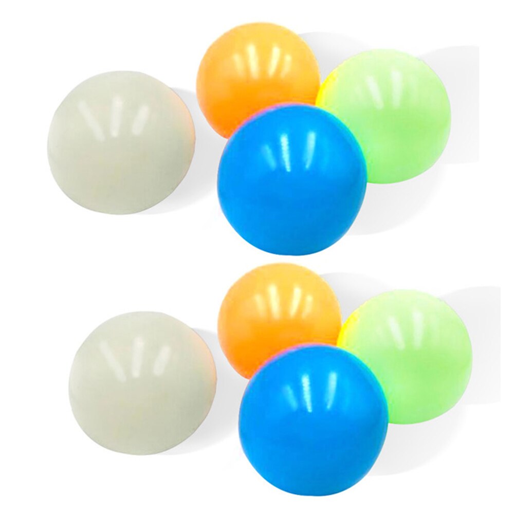 8Pcs 45mm Luminous Stress Relief Balls Sticky Ball... – Vicedeal