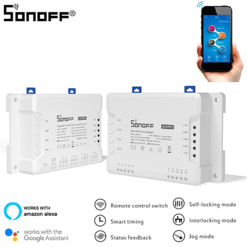 Sonoff 433MHZ Mounting Wireless Control Sonoff 4 C... – Grandado