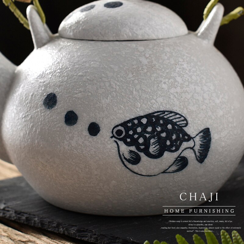 Ceramic tea set Japanese style tea pot cup teapot ... – Grandado