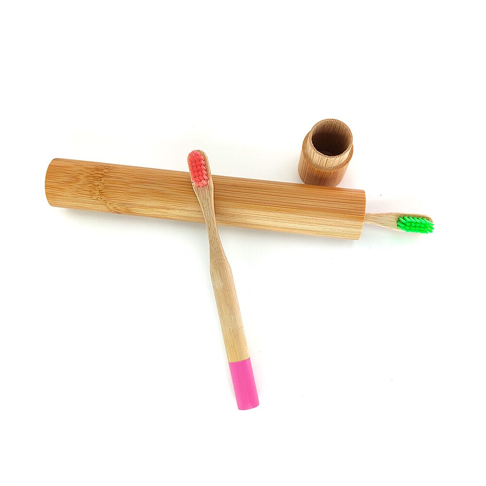 Kids Bamboo eco friendly Portable Toothbrush tube+... – Vicedeal