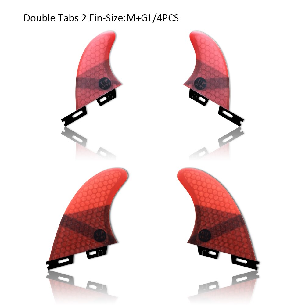 Double Tabs 2 Surfboard fins Honeycomb fiberglass ... – Grandado