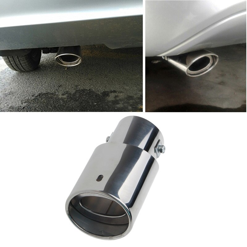 Universele Rvs Car Rear Ronde Uitlaatpijp Staart K... – Vicedeal