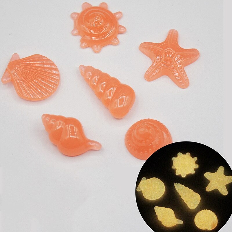 Garden Decor Luminous Shell Shape Stones Glow In D... – Vicedeal