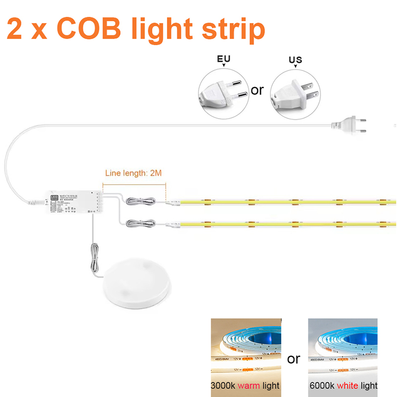 Dimmable Collection Cabinet Display Light Touch Se... – Grandado