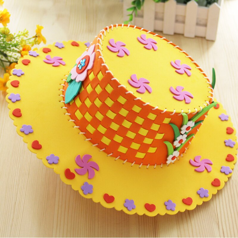 EVA Foam Paper Weaving Hat Flowers Stars Patterns ... – Vicedeal