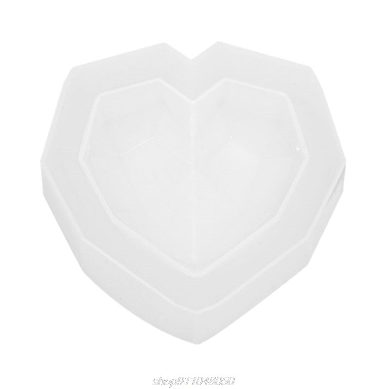 Mini 3D Geometric Heart Shape Silicone Epoxy Resin... – Vicedeal