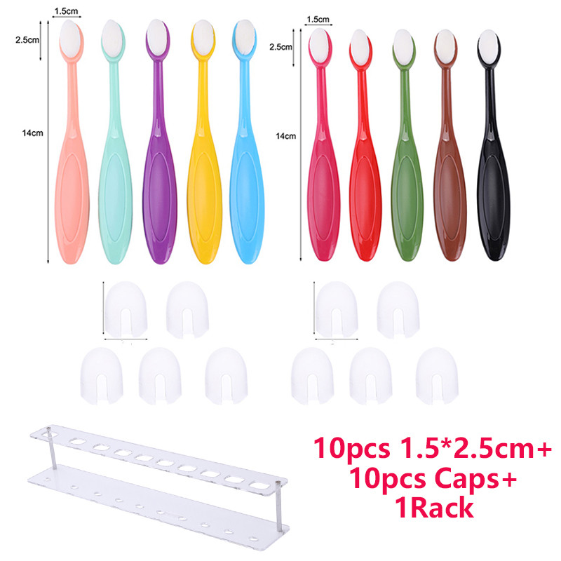 2 Sizes Rainbow Color Smooth Blending Brushes Soft... – Grandado