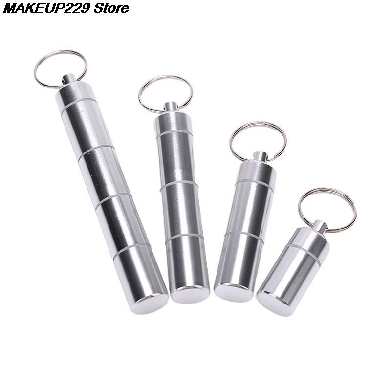 Pastillero con forma de cápsula de aluminio, llave... – Grandado