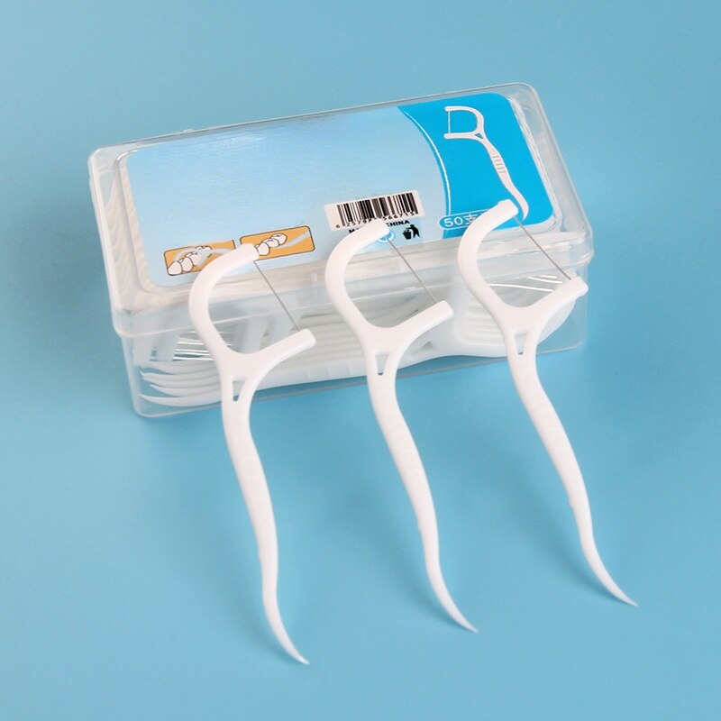 50/100pcs Dental Floss Flosser Picks Toothpicks Te... – Vicedeal