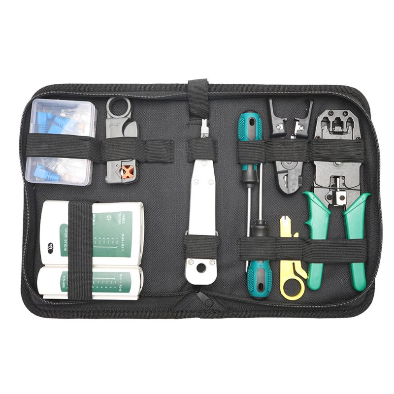 Rj45 Crimping Tool Kit For CAT5/CAT6 Lan Cable Tes... – Grandado