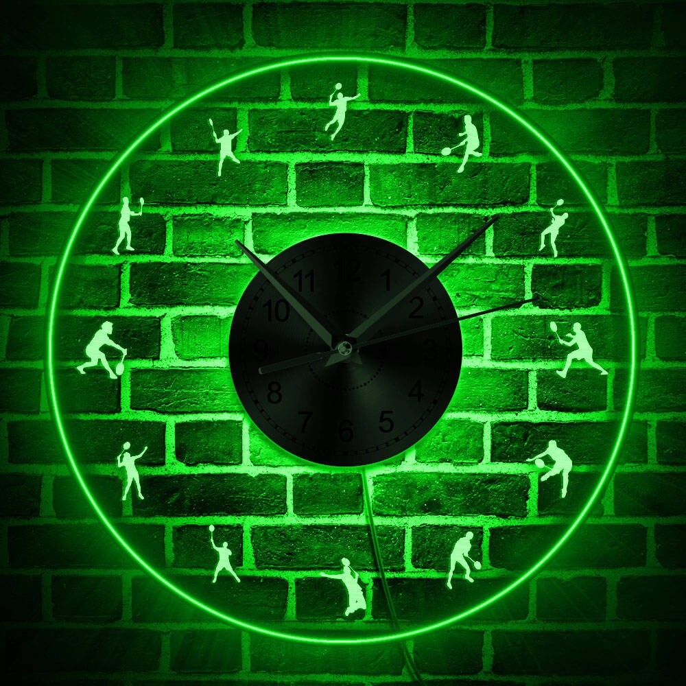 Badminton Player Silhouette LED Color Changing Dec... – Grandado