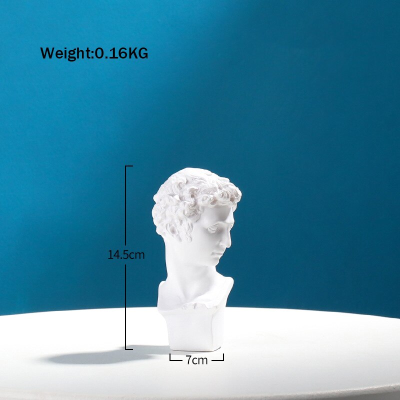 Nordic Art Simple Retro Sketch Head Model Room Thr... – Grandado