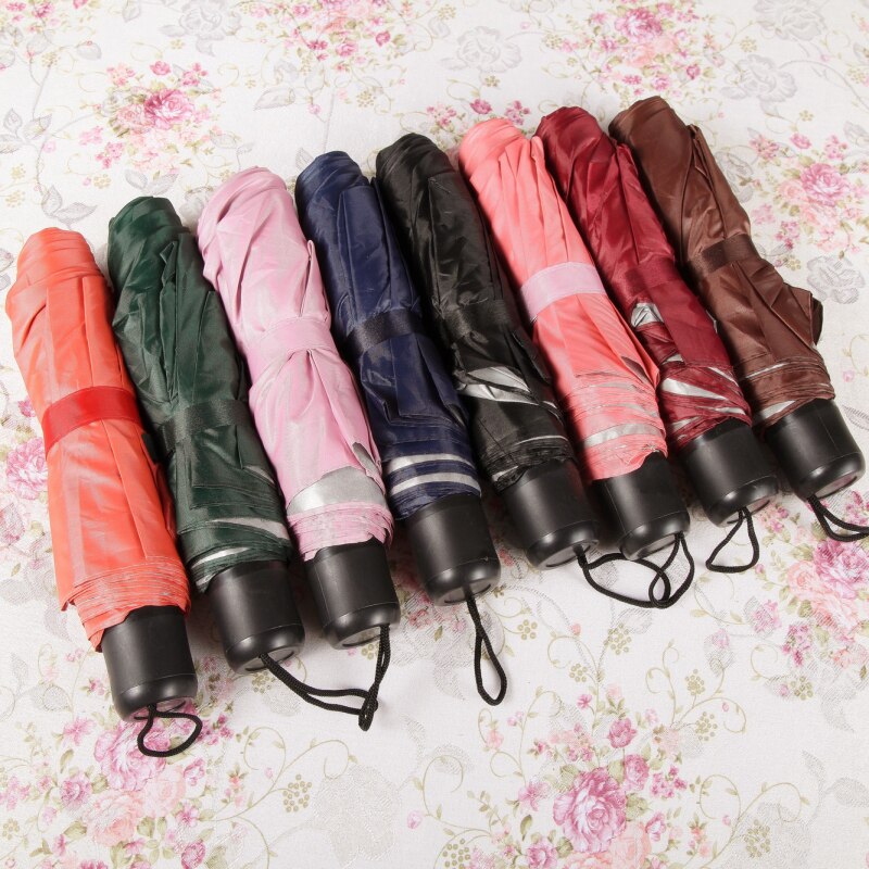 Sun Umbrella 3 Folding Mini Pocket Umbrella Women ... – Vicedeal