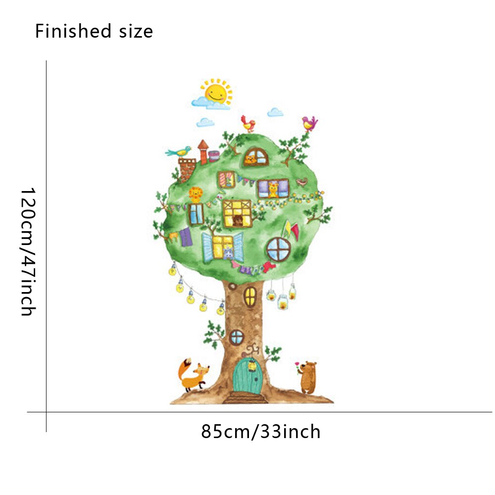 Cartoon Tree House Vinyl wall stickers for Kids ro... – Grandado