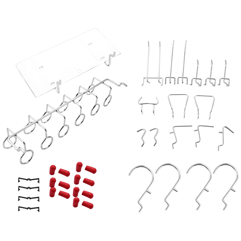 86 Piece Pegboard Hooks Organizer Assortment with ... – Vicedeal