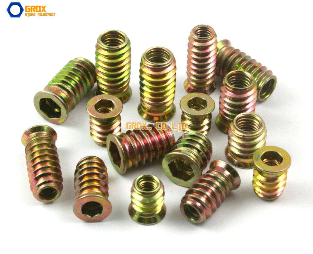 30 Pieces M8 x 22mm Furniture Nut Wood Insert Nut ... – Grandado