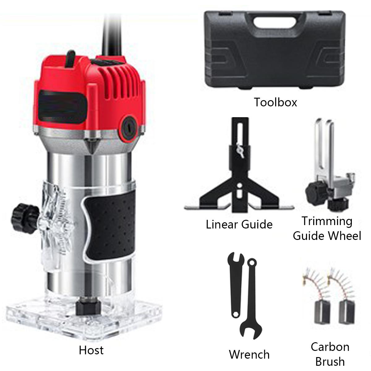 2300W 20000rpmWoodworking Electric Trimmer Wood Mi... – Vicedeal