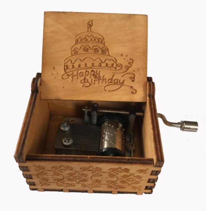 happy birthday wooden music box – Grandado