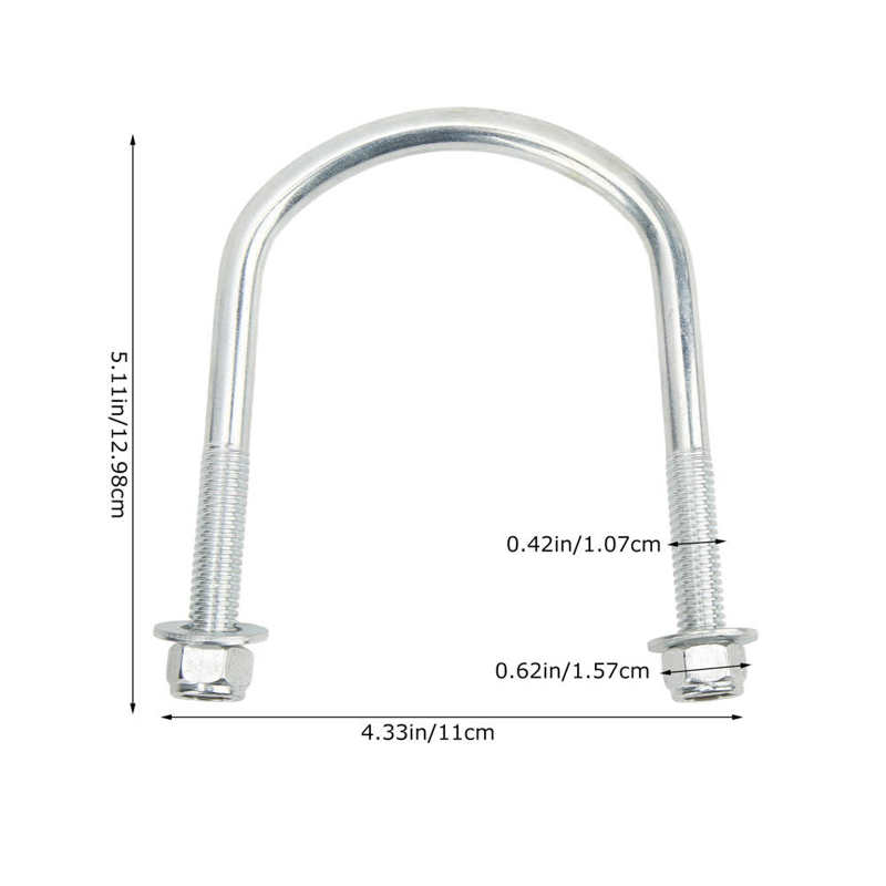 1014902 Steel Alloy Leaf Spring U Bolt Rustproof S... – Grandado