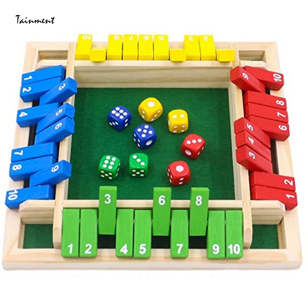 Four-person Digital Colorful Dice Shut The Box Boa... – Grandado