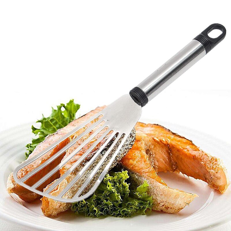 Stainless Steel Flat Fish Slice Frying Spatula Sho... – Grandado