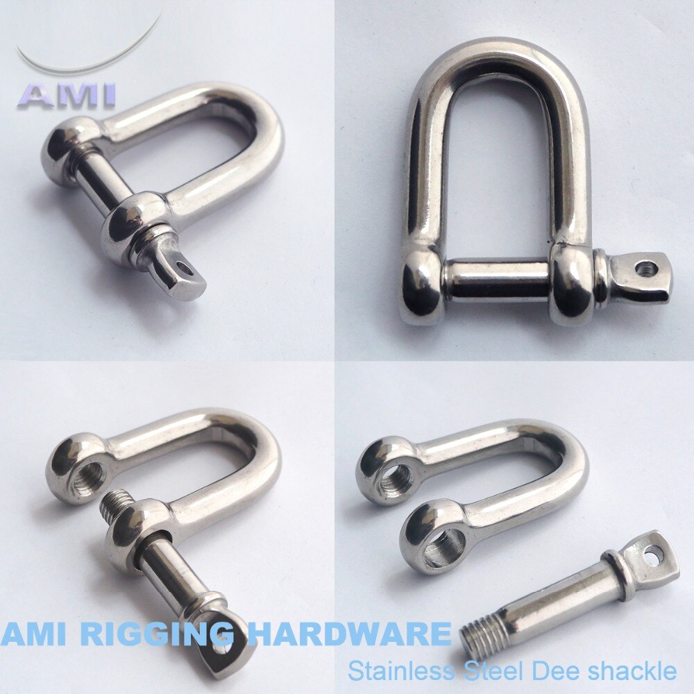 10mm D Shackles With Screw Pin Stainless Steel 316... – Vicedeal