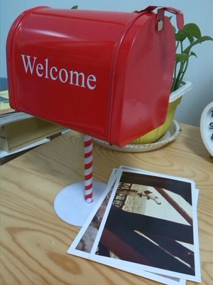 Zakka fotorekvisitter /boligindretning postkasse med stativ /opbevaring ...