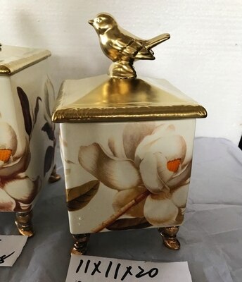 square American countryside Ceramic storage box wi... – Grandado