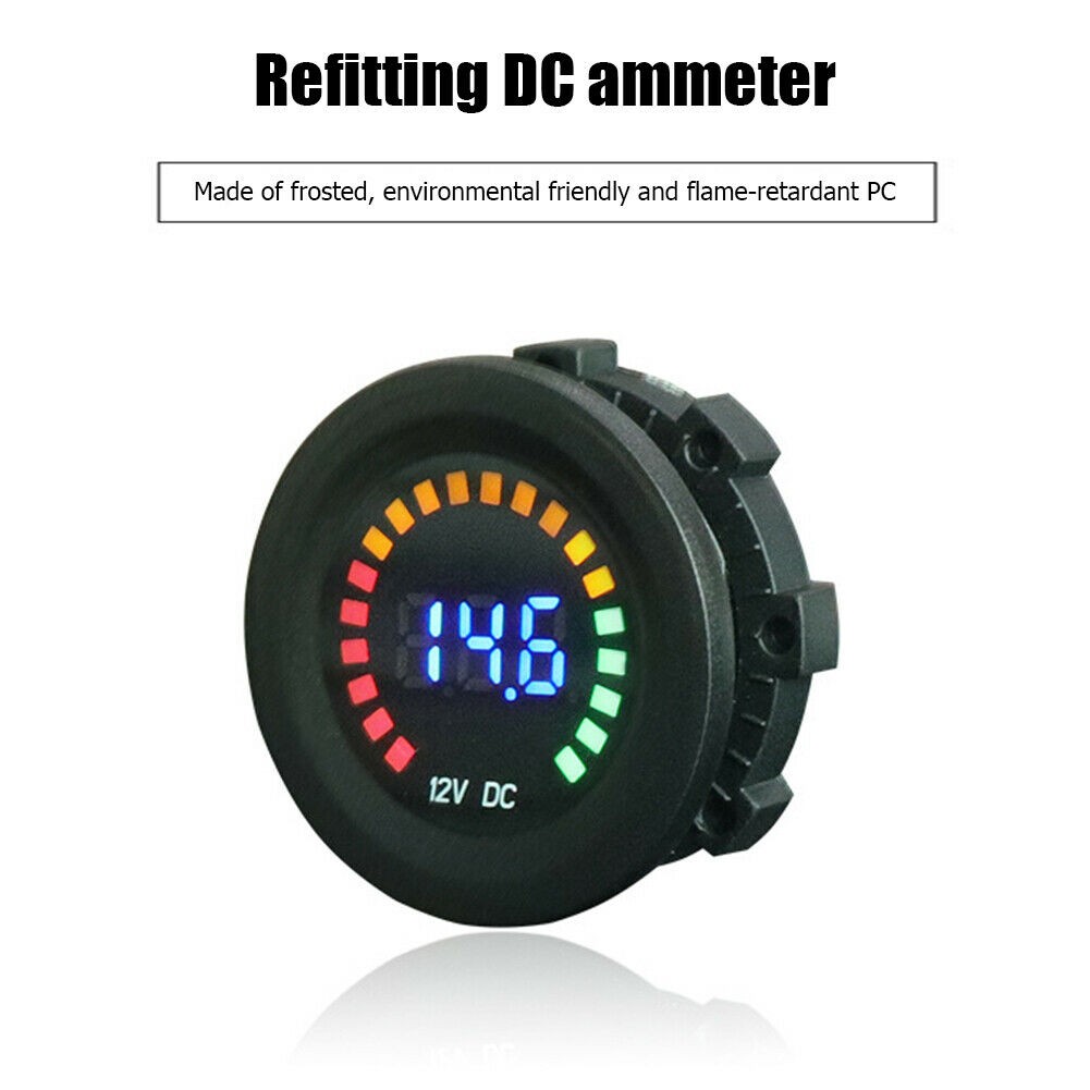 LED Digital Color Display Voltmeter Volt Panel Met... – Grandado