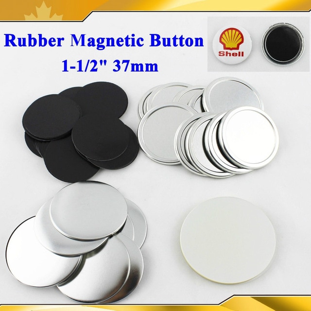 1-1/2" 37mm 100 Sets Soft Rubber Magnetic Magnet B... – Grandado
