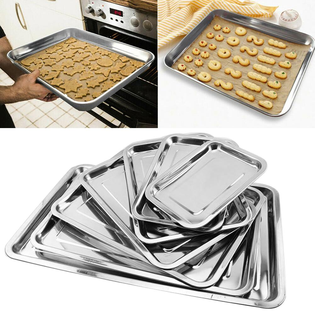 Stainless Steel Rectangular Grill Fish Baking Tray... – Vicedeal